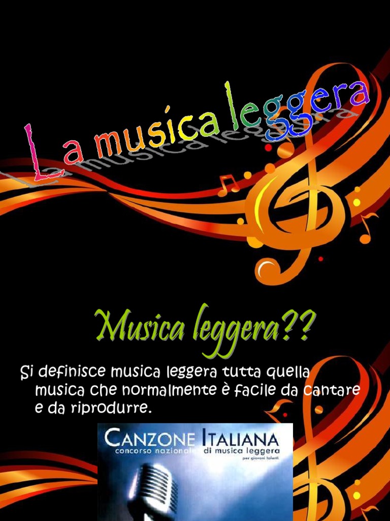 Musica Leggera | PDF