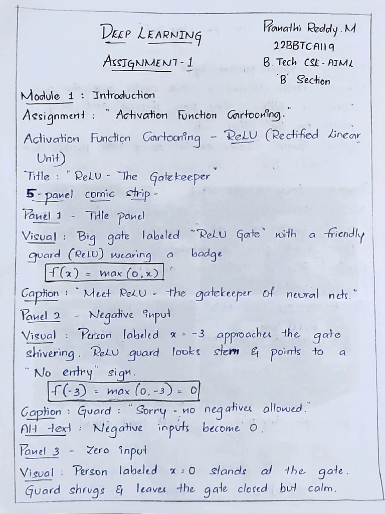 Pranathi Reddy M - 22BBTCA119 (DL Assignment) | PDF
