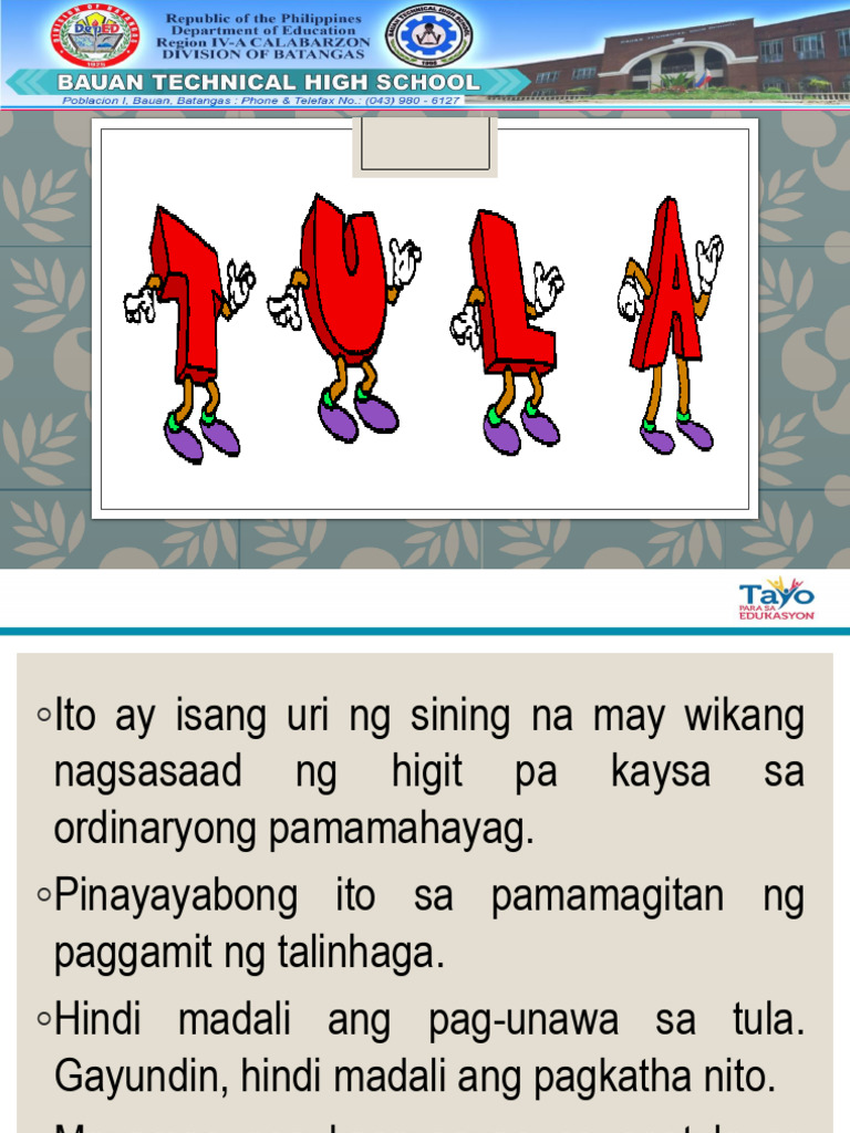 Filipino Tula | PDF