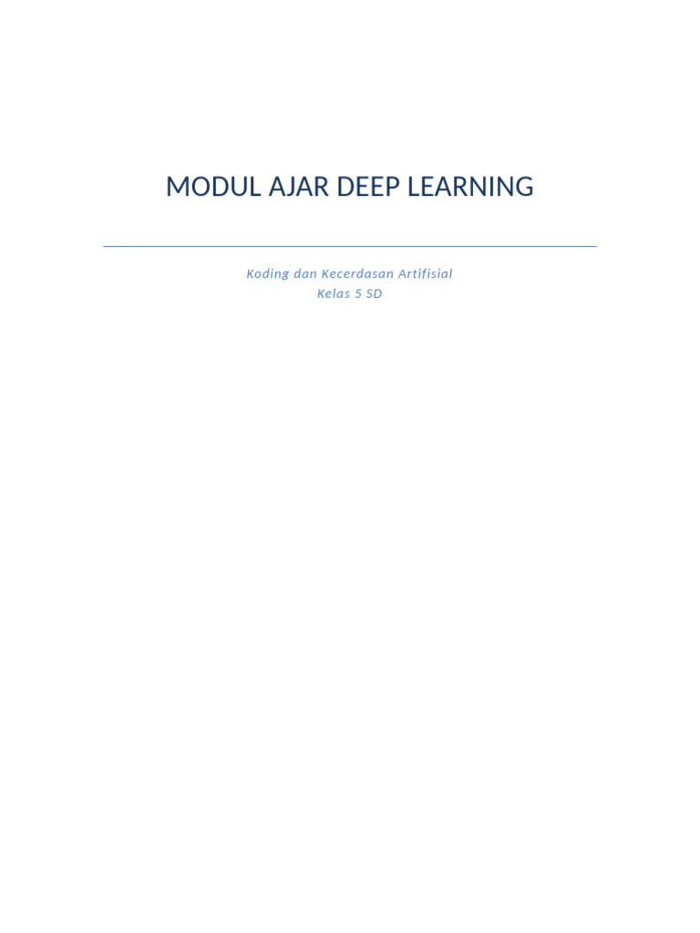 Modul Ajar AI Kelas5 | PDF