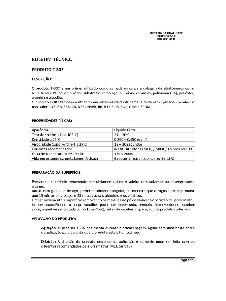 Data Sheet T-307 - 27.04.23 | PDF