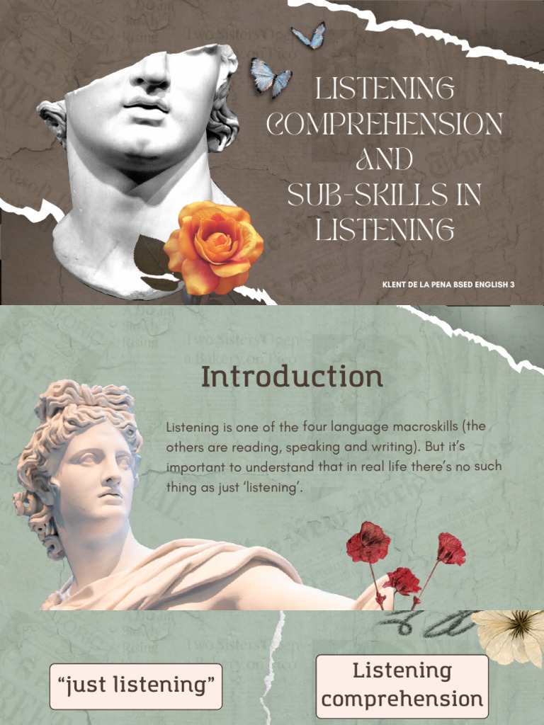 Listening Comprehension Sub-Skills | PDF | Reading Comprehension ...