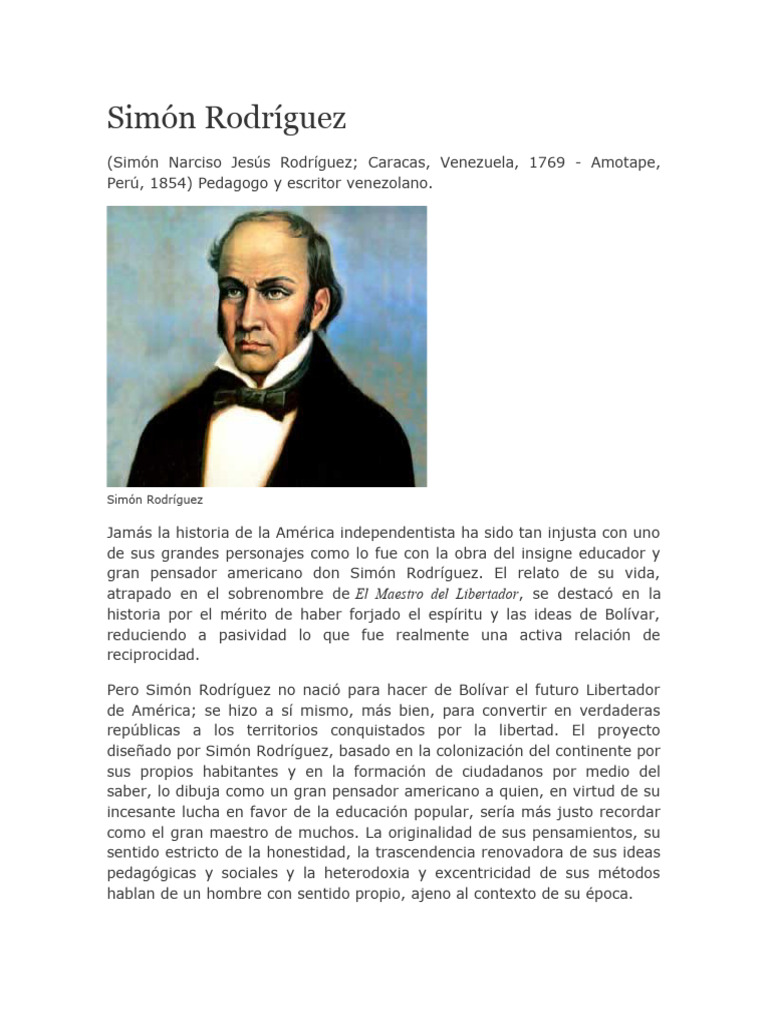 Ilide - Info Simon Rodriguez PR | PDF