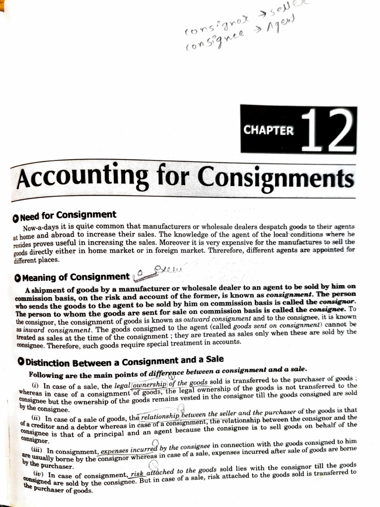 Consignment and Joint Ventures | PDF