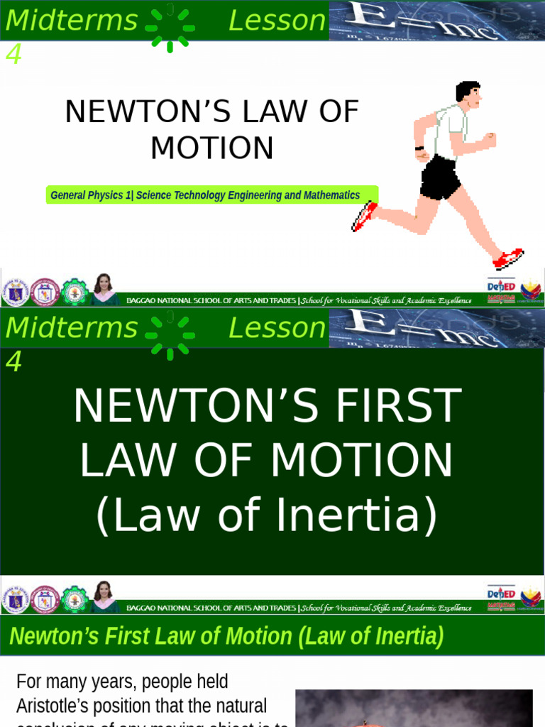 Physics 1 - 1 Newton's Law Students | PDF | Inertia | Force