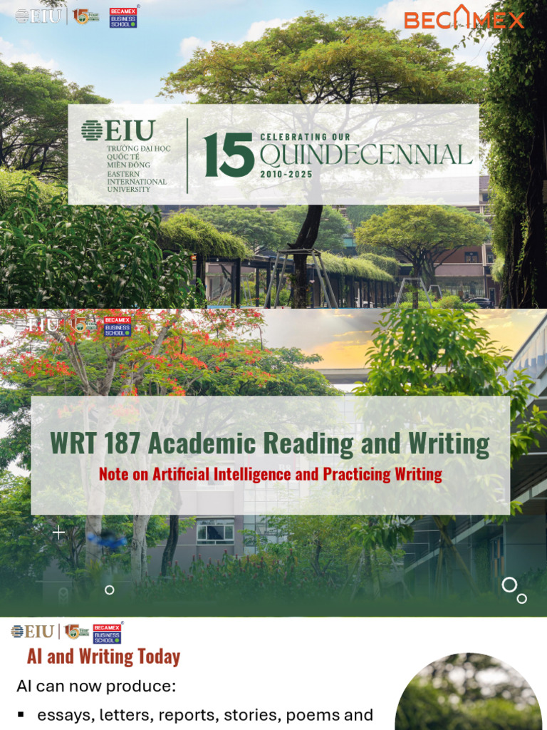 Note On Artifical Intelligence and Practicing Writing | PDF