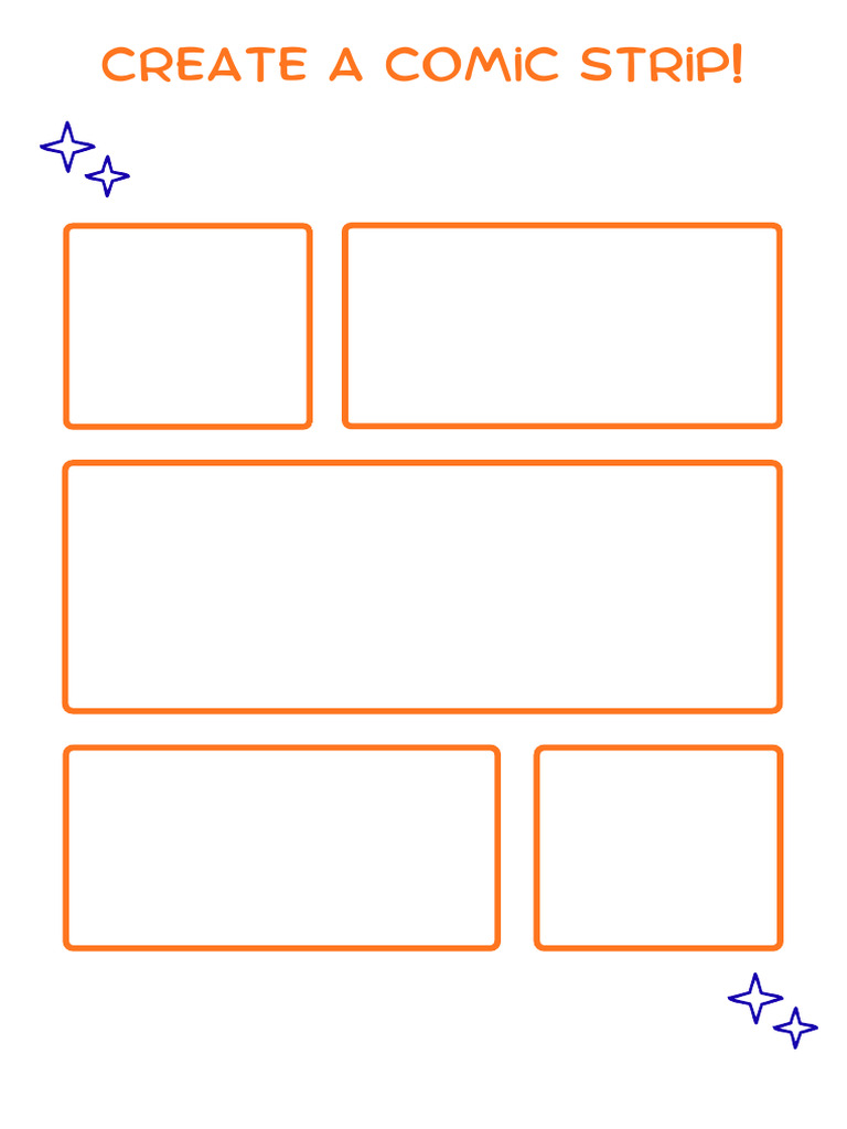 Create A Comic Strip Worksheet in Monochrome Simple Style - 20250930 ...