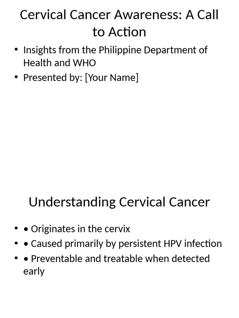 Cervical Cancer Awareness Campaign Guide | PDF