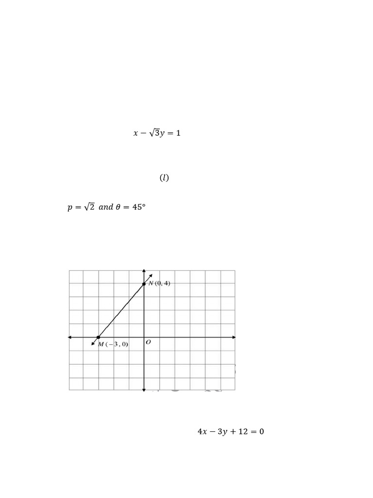 Worksheet #1 Straight Line | PDF