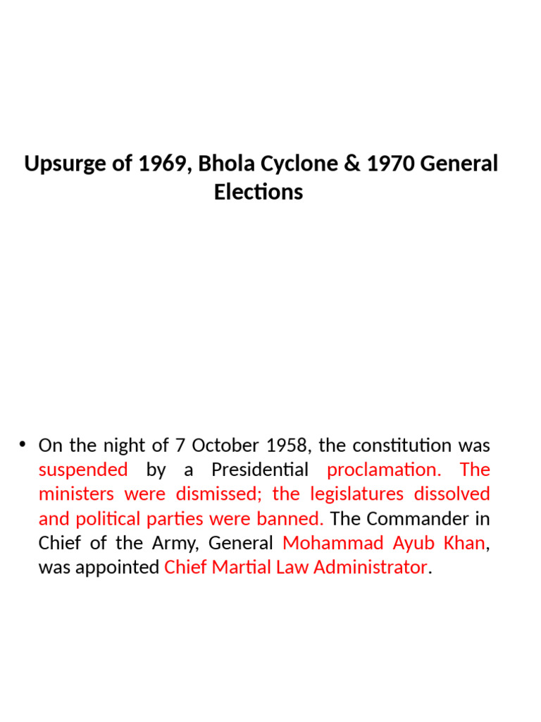 SAMS - 1969 Upsurge & 1970 Election | PDF | Government | Pakistan