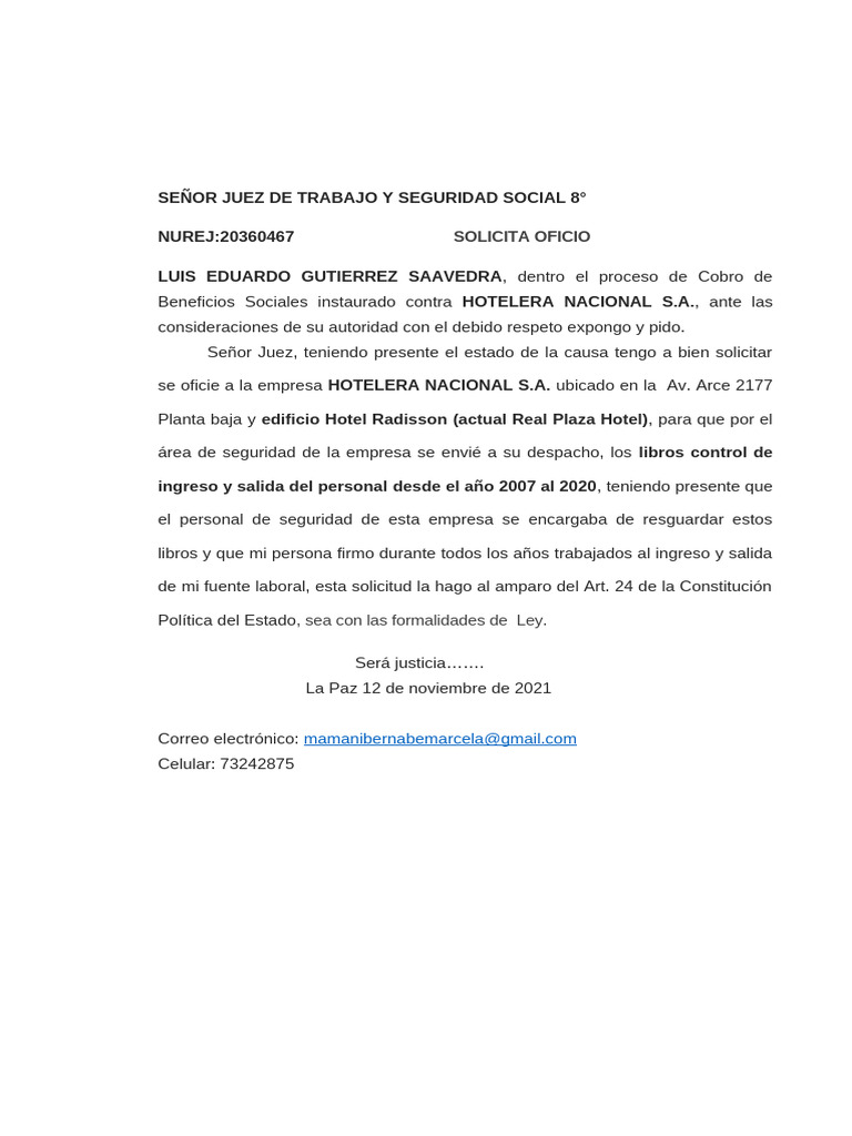 Oficios Lñibros de Seguridad | PDF