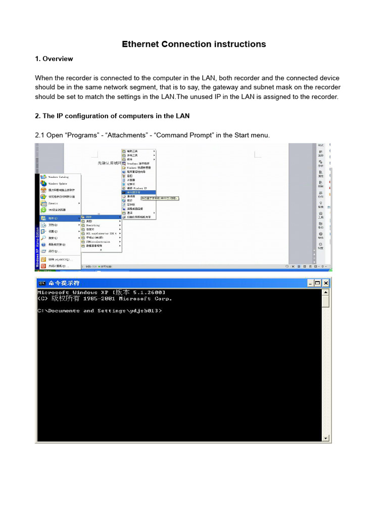 Ethernet Setting para Principiante | PDF | Ip Address | Computer Network