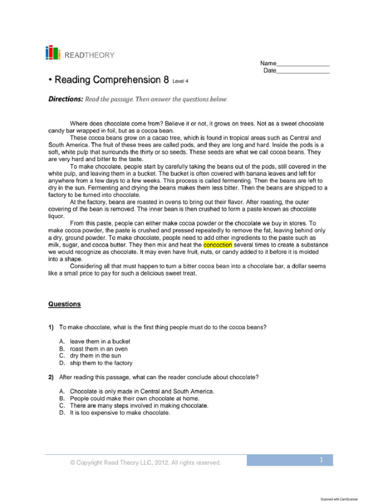 Level 4 Passage 8 | PDF