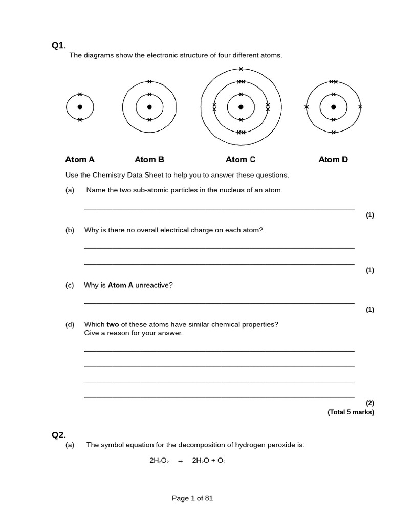 Simple Model, RAM, Charge, Isotopes 3 | PDF | Atoms | Magnesium