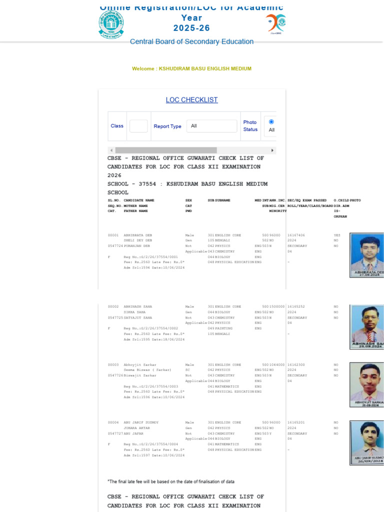 Loc Final Checklist 12- 2025 | PDF | Educational Assessment And ...
