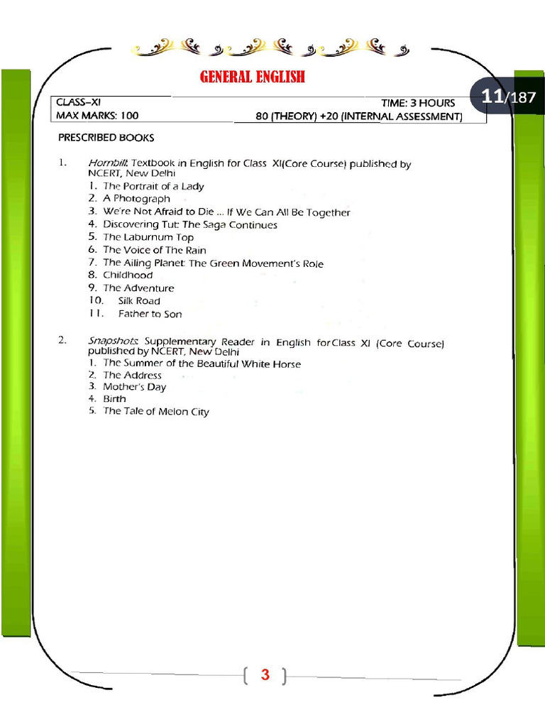 Class 11th | PDF