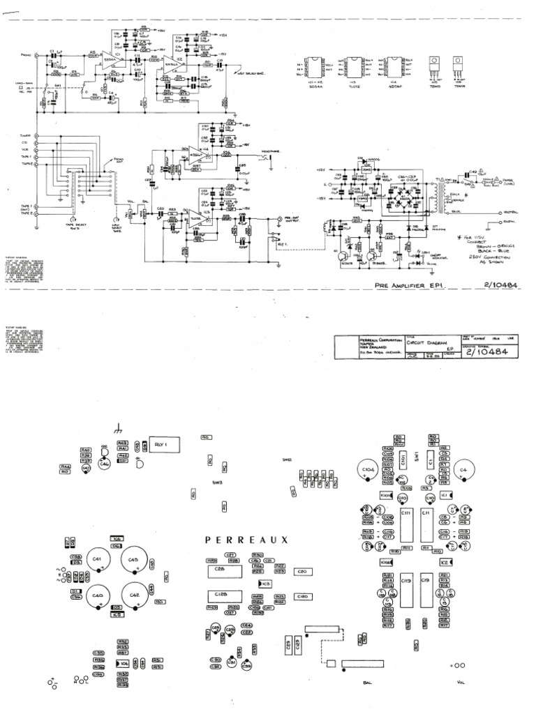 Perreaux Ep Preamplifier Schematics | PDF