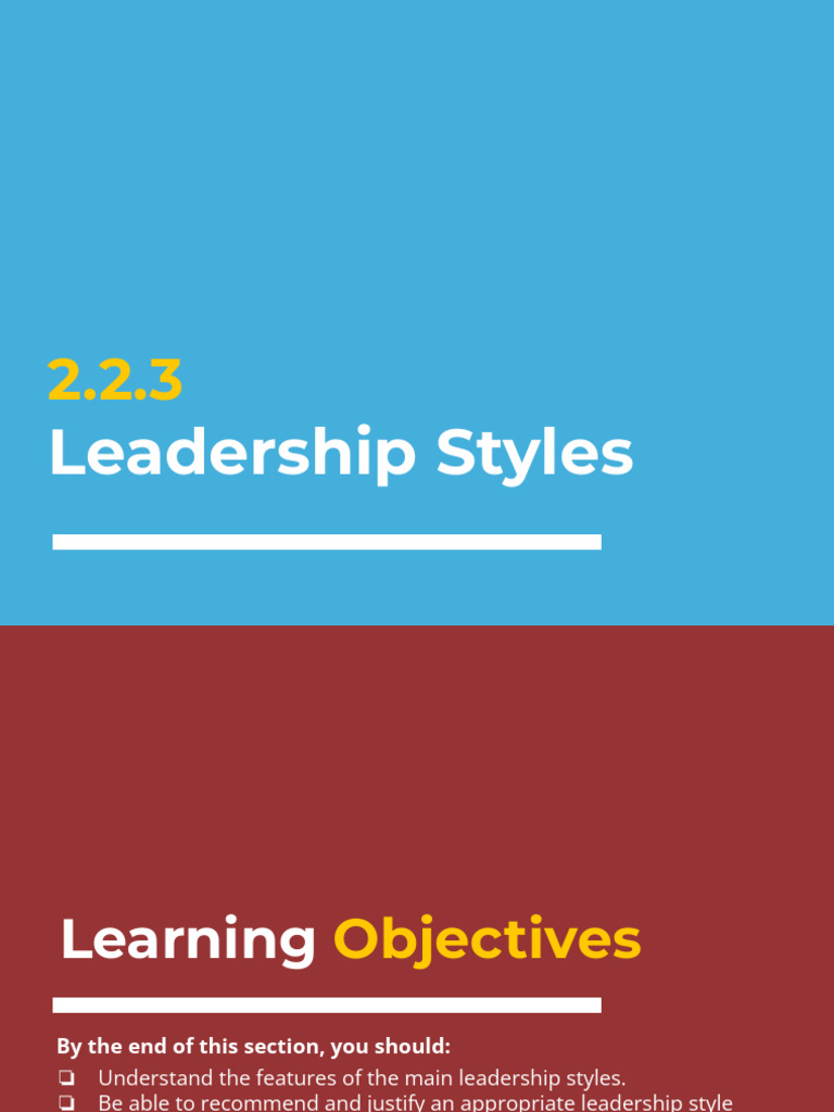 Overview of Leadership Styles | PDF | Leadership | Apple Inc.