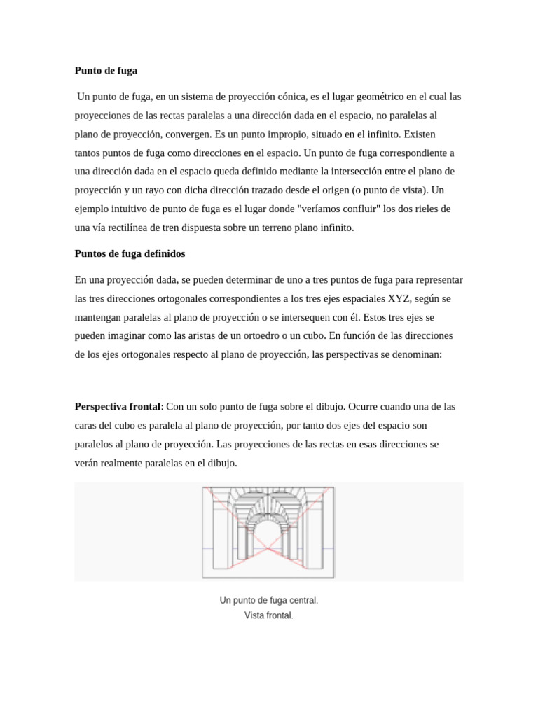 Tipos y Conceptos de Puntos de Fuga | PDF | Perspectiva (Gráfica ...