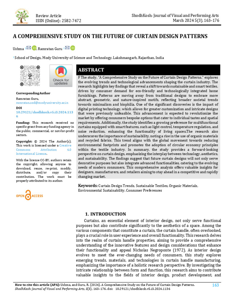 A Comprehensive Study On The Future of Curtain Des | PDF | Home ...