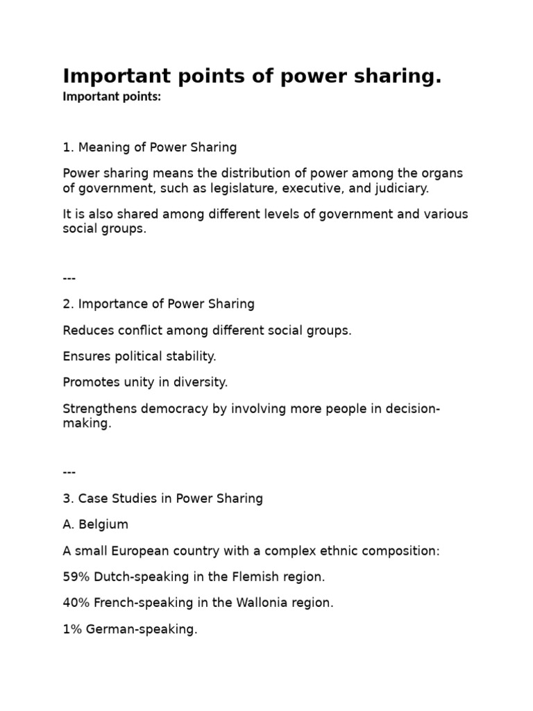 Understanding Power Sharing Dynamics | PDF | Sri Lanka | Democracy