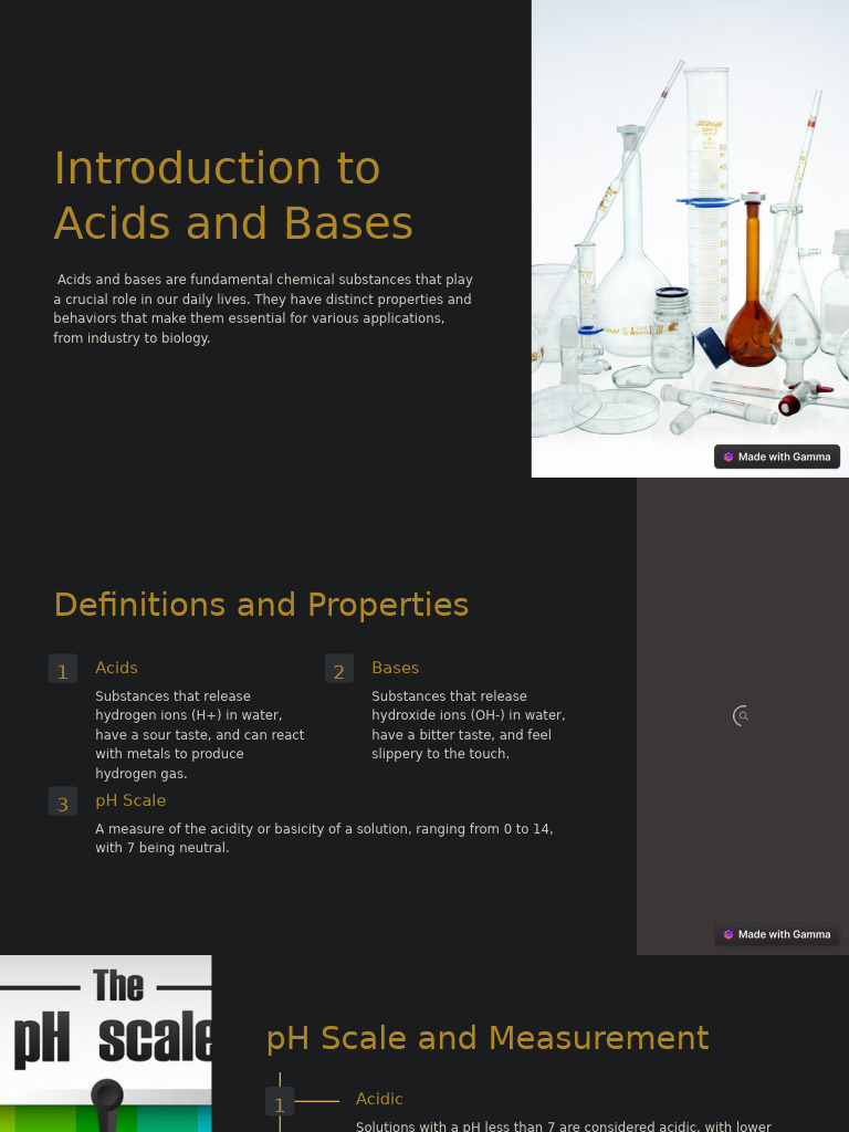 Introduction to Acids and Bases | PDF | Ph | Acid