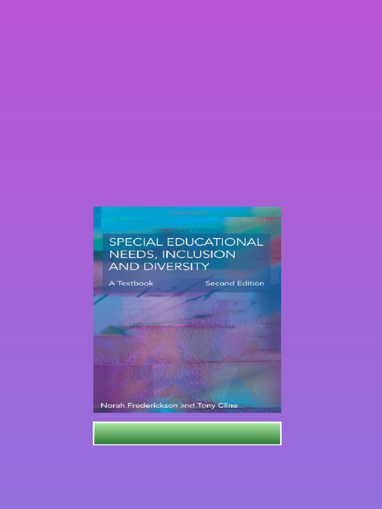Special Educational Needs Inclusion and Diversity 2nd Edition 2nd Tony ...