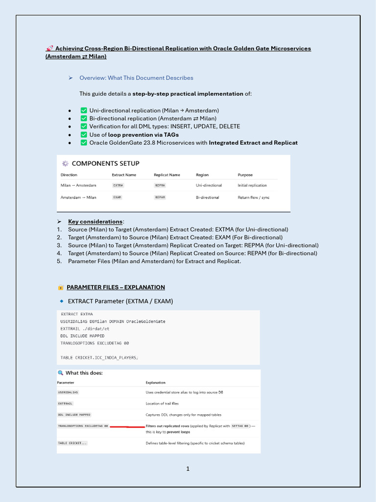? Cross-Region Bi-Directional Replication With OCI GG23.8 | PDF | Replication (Computing ...