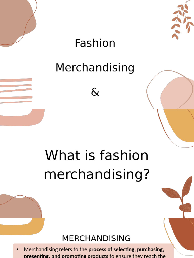Fashion Marketing Merchandising Basics | PDF | Business Process ...