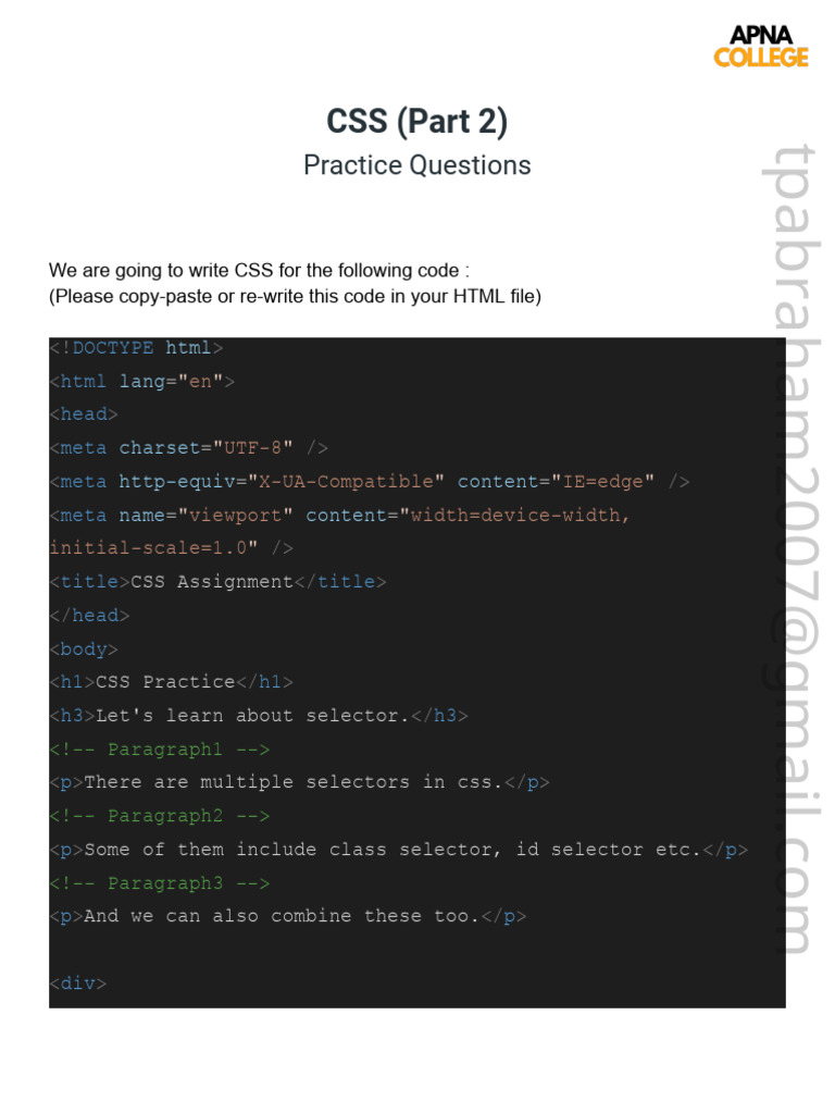 CSS Part2 (QS) | PDF