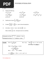 Madas Maths Integration by Parts Practice | PDF