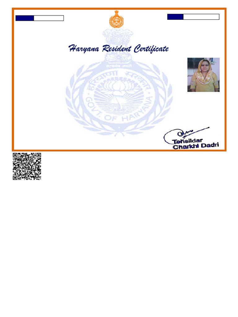 Government of Haryana: Edisha Family Id | PDF