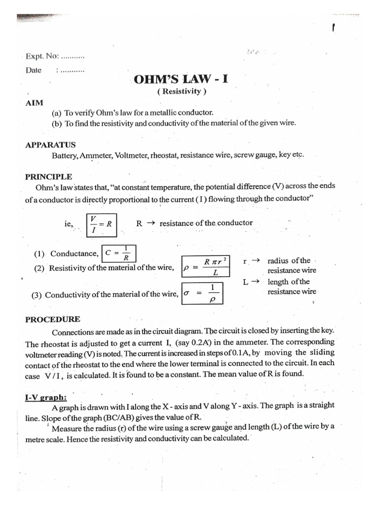 Physics Lab 1 | PDF