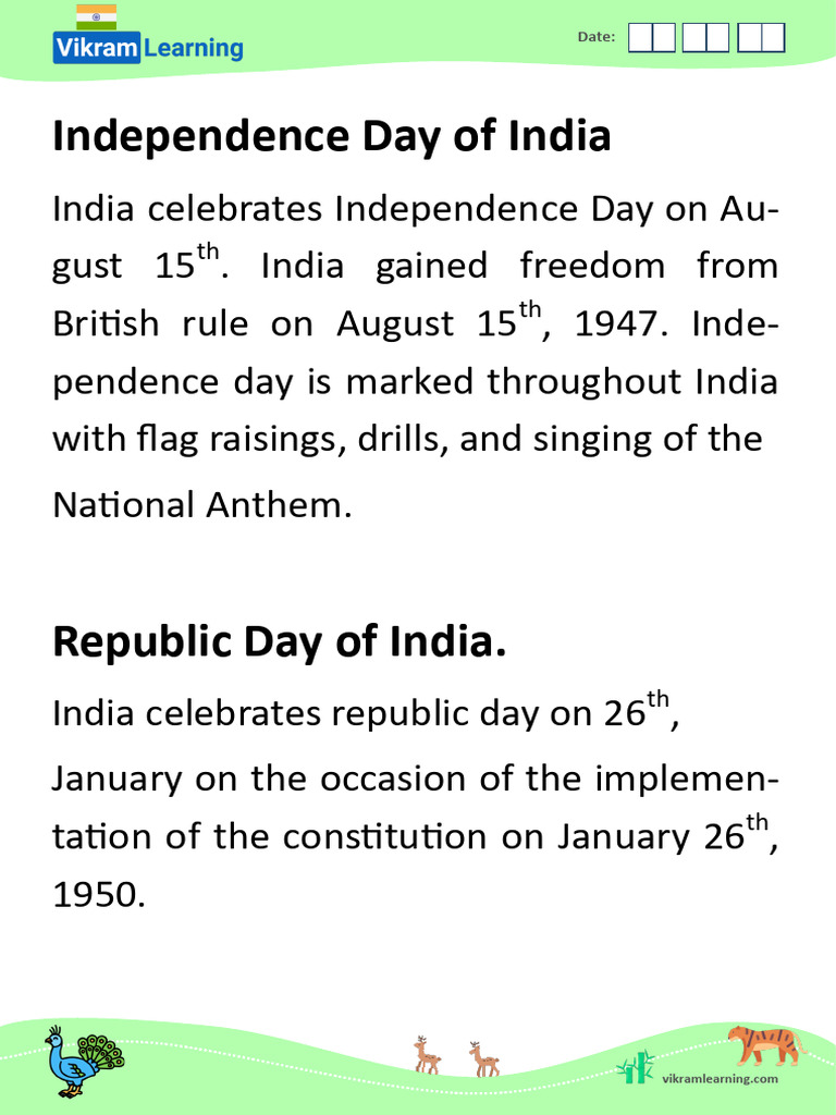 Vikram Learning Printable Worksheets 1760368614240 | PDF