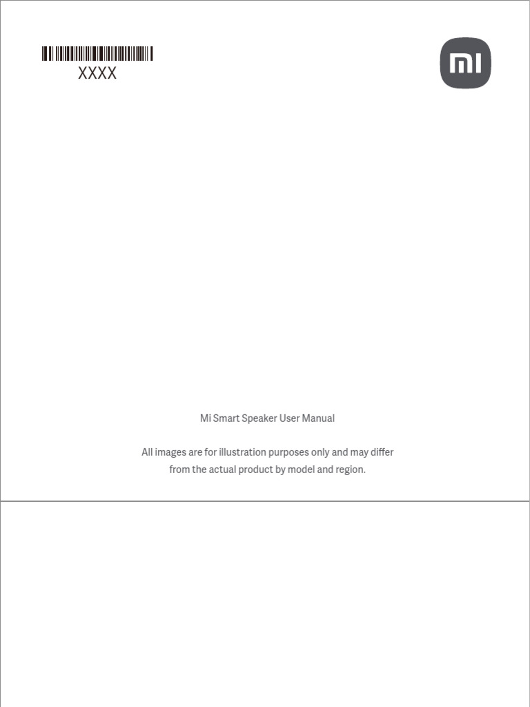 Mi Smart Speaker Setup Guide | PDF | Mobile App | Mobile Device