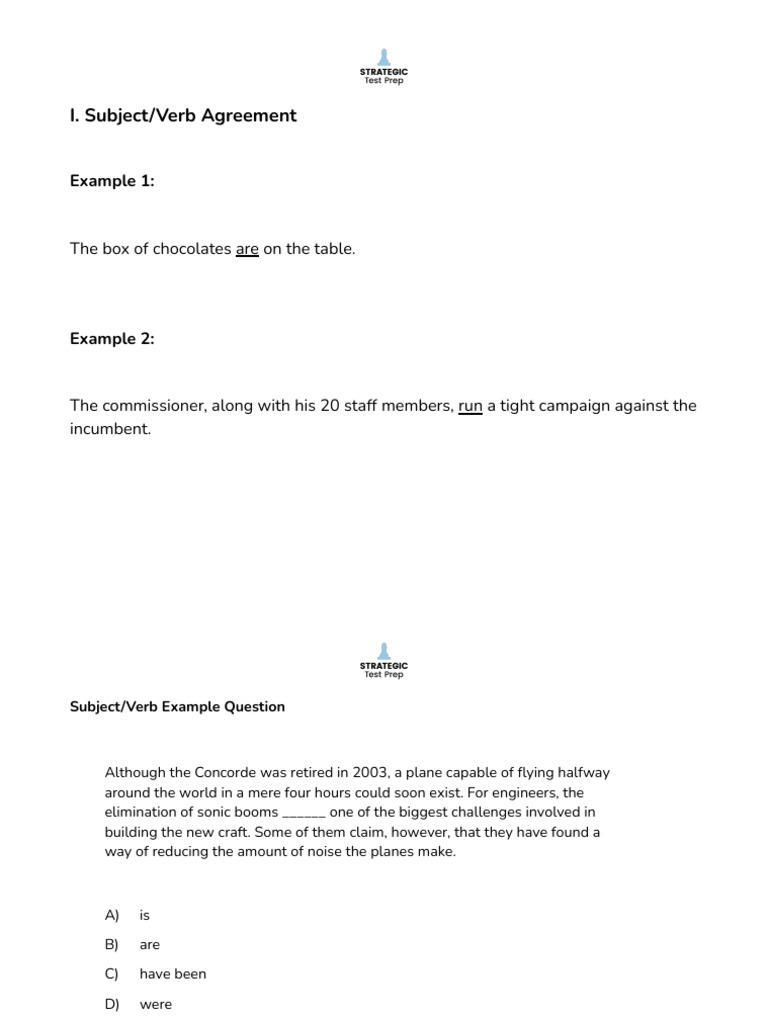 Grammar Tricks Updated Questions (Strategic Test Prep) | PDF ...