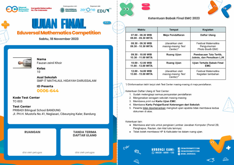 Kartu Peserta EMC 2023 | PDF