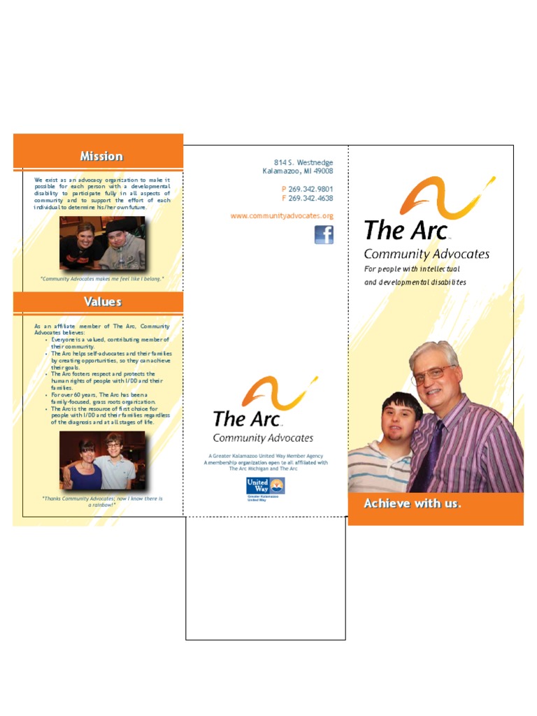 Brochure Tri Fold PROOF | PDF | Developmental Disabilities | Disability