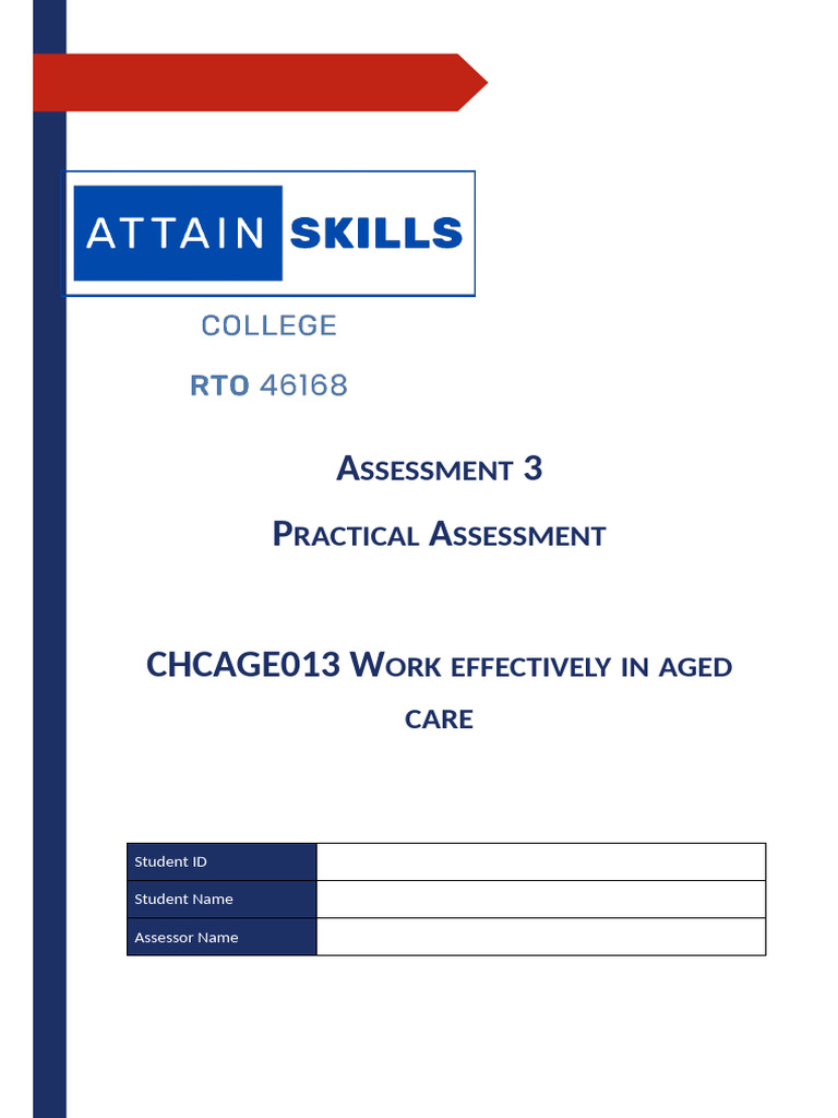 SW - Practical Assessment 3 CHCAGE013 V1.0 | PDF | Learning | Privacy