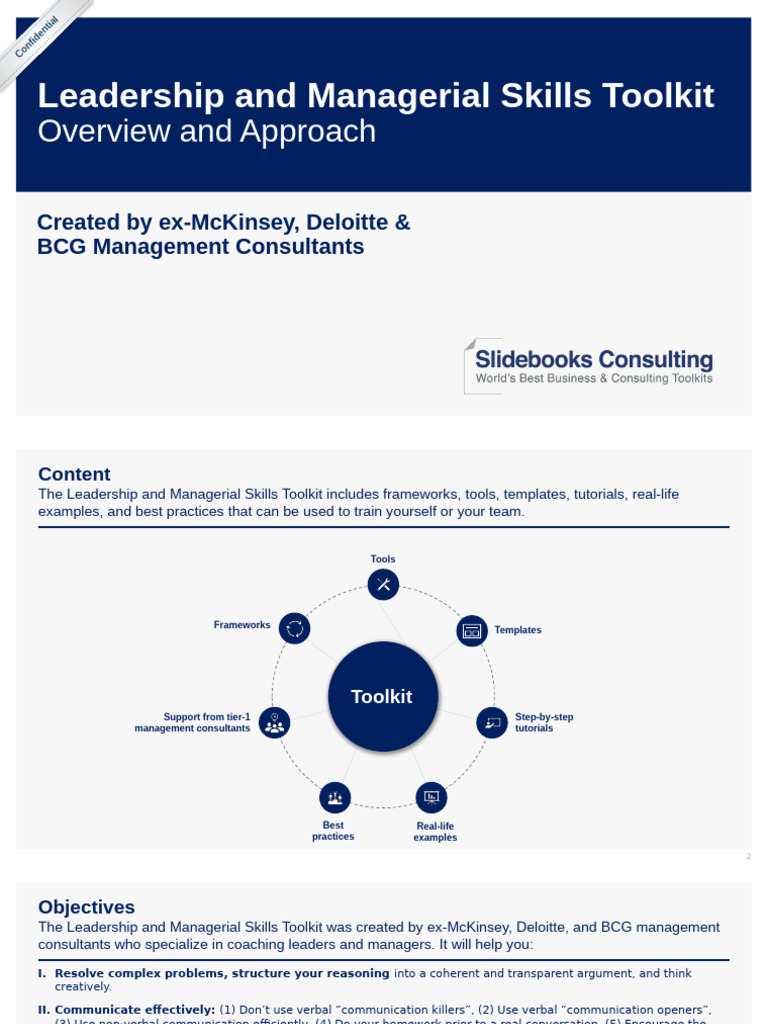 Leadership Skills Toolkit Overview | PDF | Communication | Goal