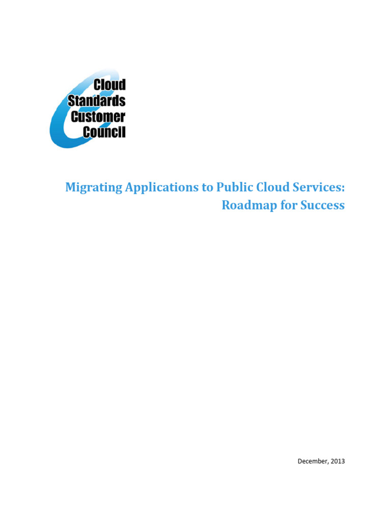 CSCC Migrating Applications To Public Cloud Services | PDF | Cloud ...