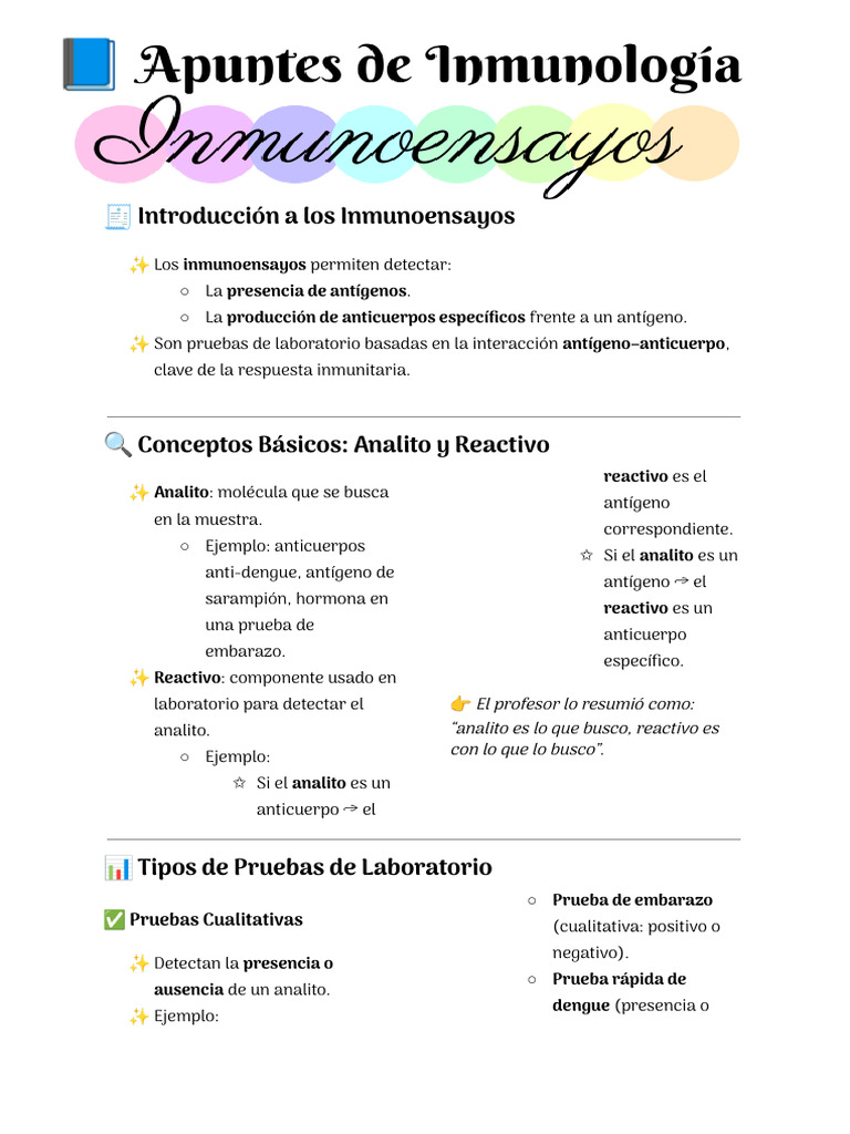 Apuntes Inmunoensayos | PDF | Tipo de sangre | Anticuerpo