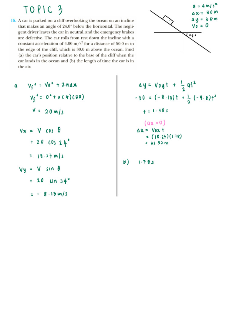 Tutorial Phy Topic 3 | PDF