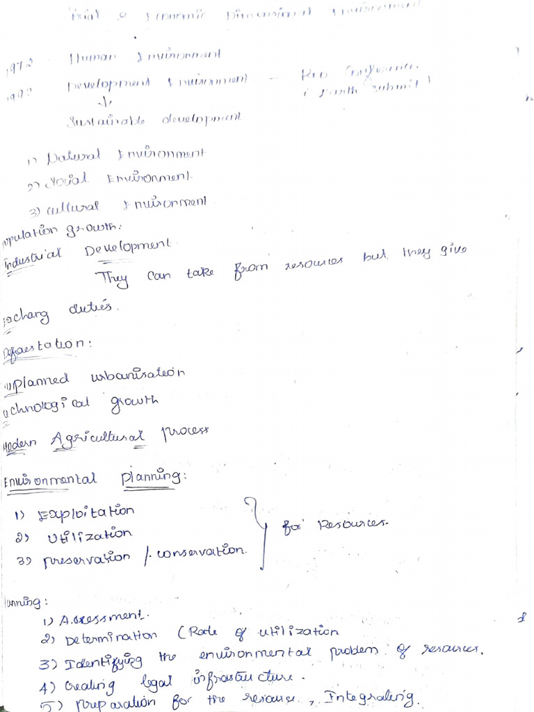 Envi Running Notes | PDF