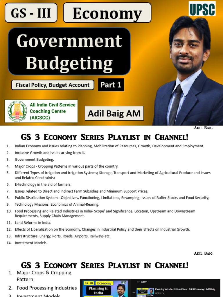 Government Budgeting Full Notes | PDF | Government Budget Balance ...
