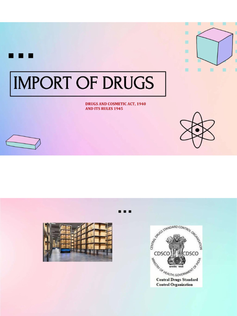 Import of Drugs | PDF