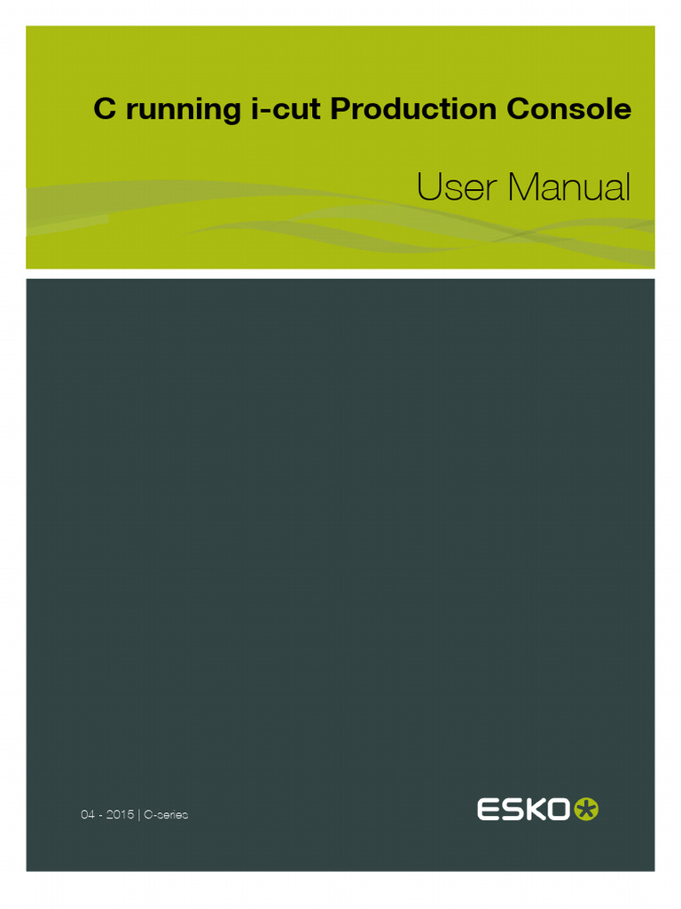 C-Series i-Cut Production Console Manual | PDF | Command Line Interface ...