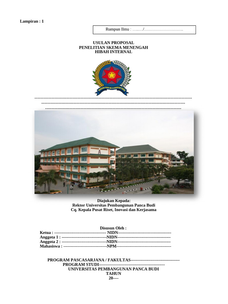 Usulan Proposal Penelitian Hibah Internal | PDF