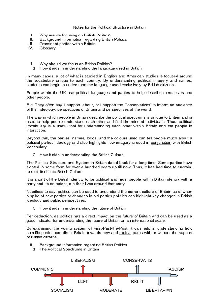 Understanding Britain's Political Structure | PDF | Conservative Party ...