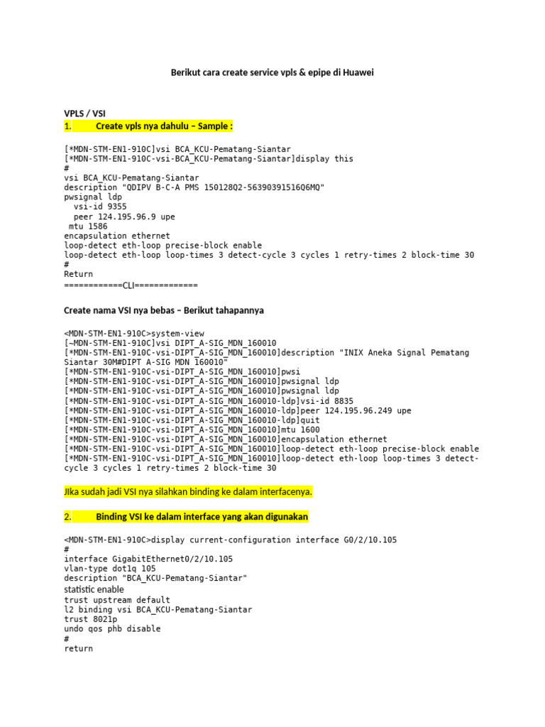 Config Metro Huawei | PDF | Internet Protocols | Computer Science